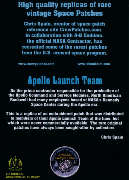 Apollo Launch Team – Space Patches