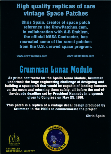 Grumman Lunar Module – Space Patches